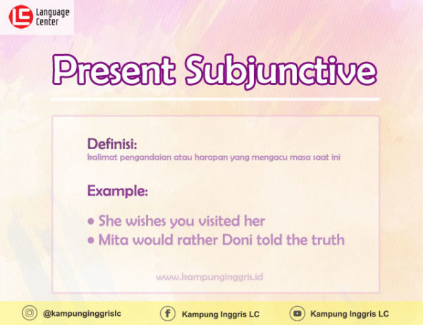 Present Subjunctive Wedding